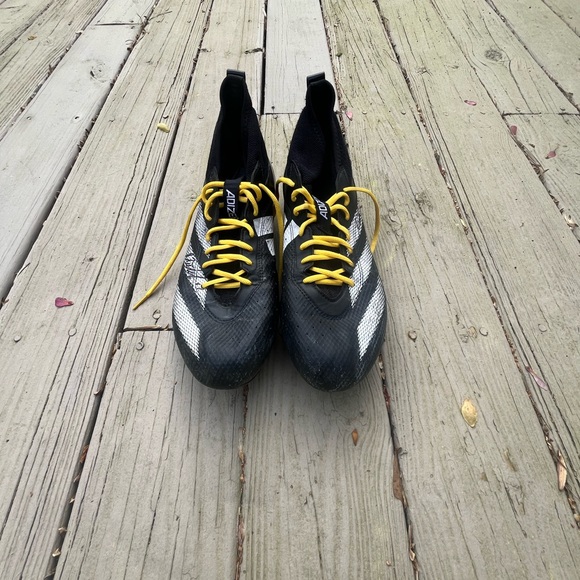 adidas | Shoes | Qb Justin Fields Game Worn And Signed Black And Yellow ...